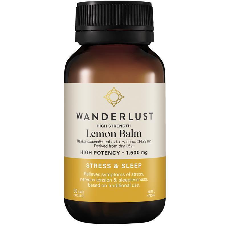 Buy Wanderlust High Strength Lemon Balm 90 Capsules online at Chemist ...