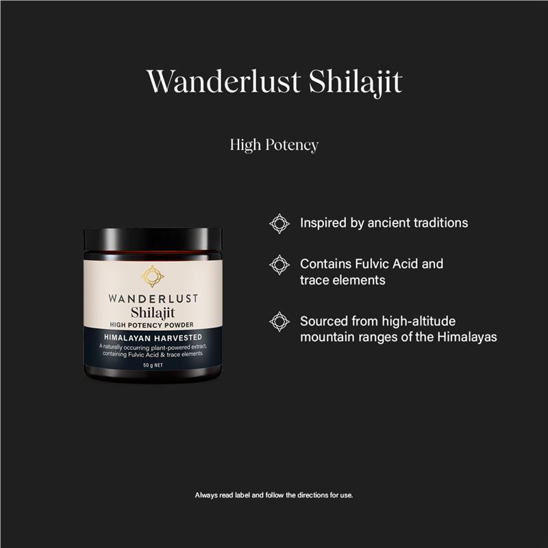 Buy Wanderlust Shilajit Powder 50g online at Chemist Warehouse