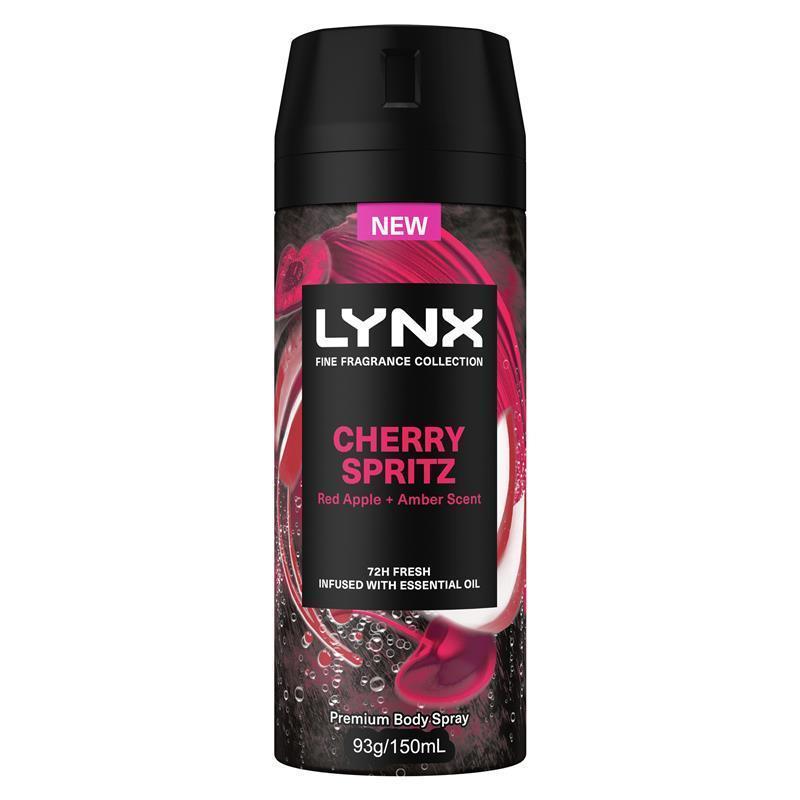 Buy Lynx Fine Fragrance Premium Body Spray Cherry Spritz 150ml online ...