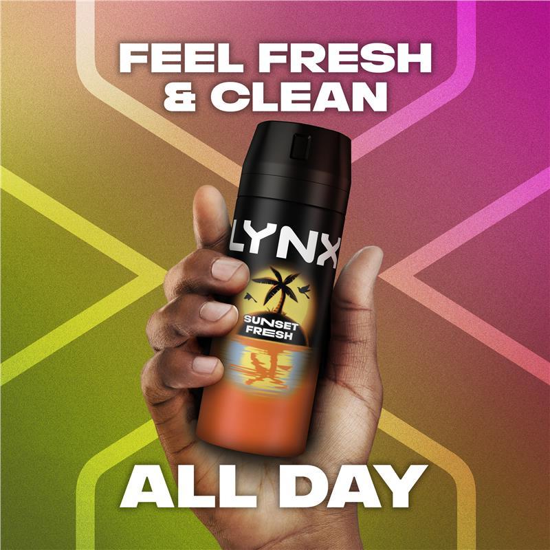 Buy Lynx Deodorant Sunset Fresh 165ml online at Chemist Warehouse