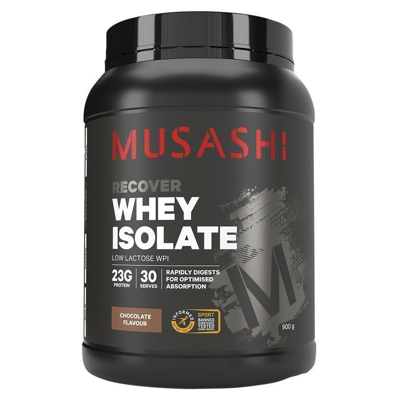 Buy Musashi Whey Isolate Chocolate 900g online at Chemist Warehouse