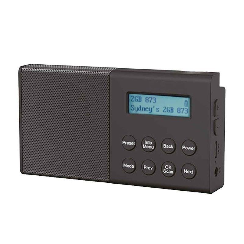 Buy Laser DAB+ and FM Portable Radio with Bluetooth Speaker Black ...