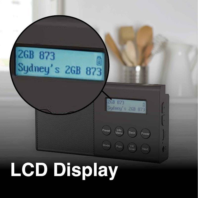 Buy Laser DAB+ and FM Portable Radio with Bluetooth Speaker Black ...