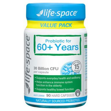 Buy Life-Space Probiotic for 60+ Years 90 Capsules Exclusive Size ...