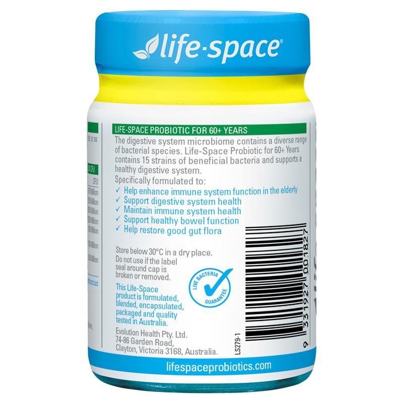 Buy Life-Space Probiotic for 60+ Years 90 Capsules Exclusive Size ...