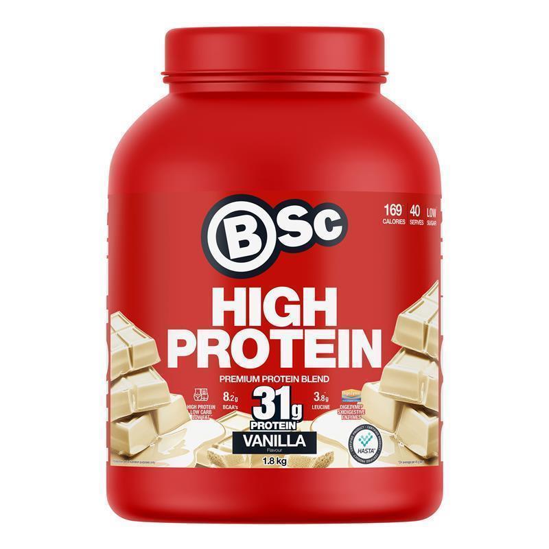 Buy BSc High Protein Vanilla 1.8kg Tub online at Chemist Warehouse