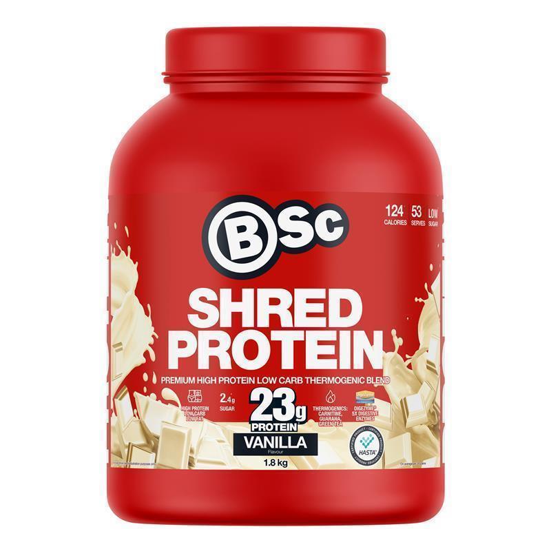 Buy BSc Shred Protein Vanilla 1.8kg Tub online at Chemist Warehouse