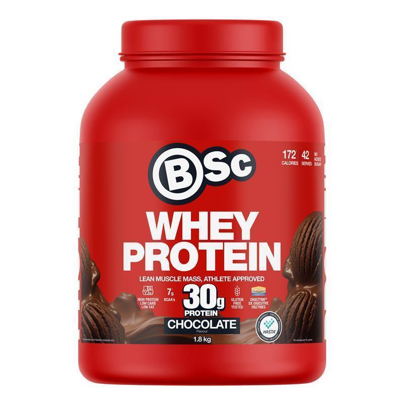 Buy BSc Whey Protein Chocolate 1.8kg Tub online at Chemist Warehouse