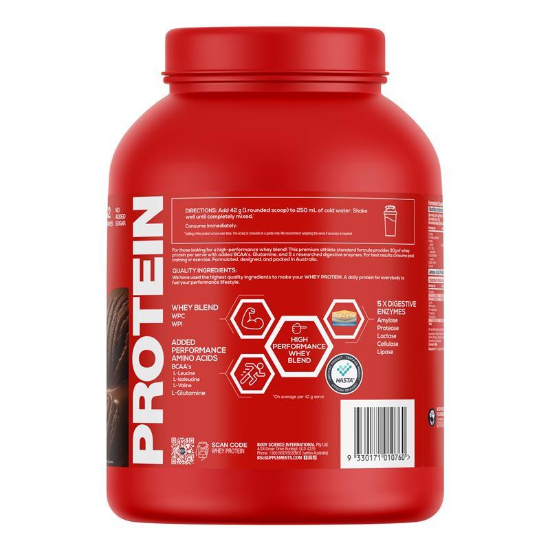 Buy BSc Whey Protein Chocolate 1.8kg Tub online at Chemist Warehouse