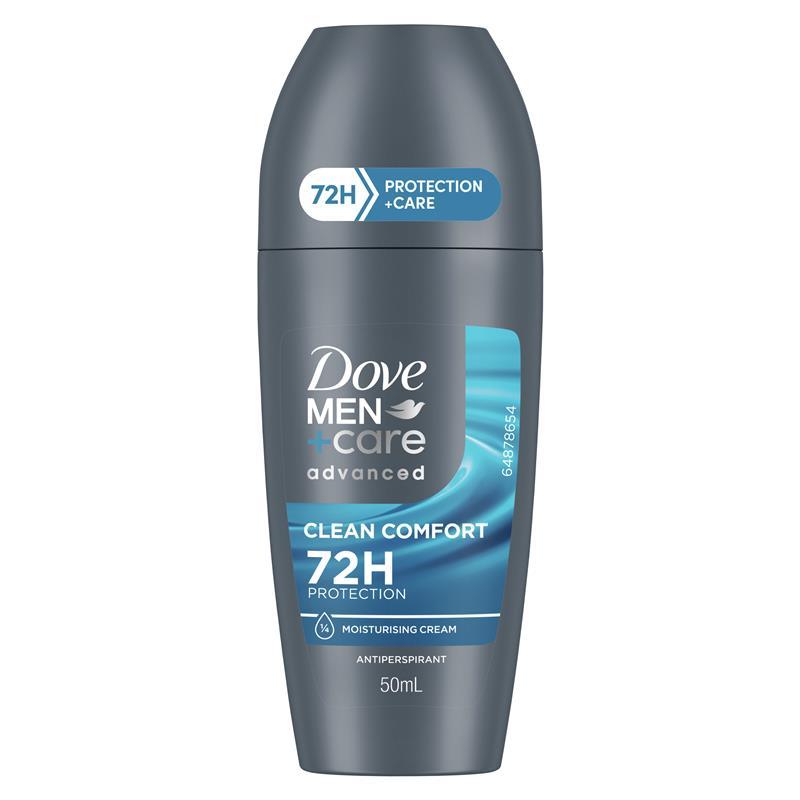 Buy Dove Men+ Care Antiperspirant Deodorant 72h Roll On Clean Comfort ...