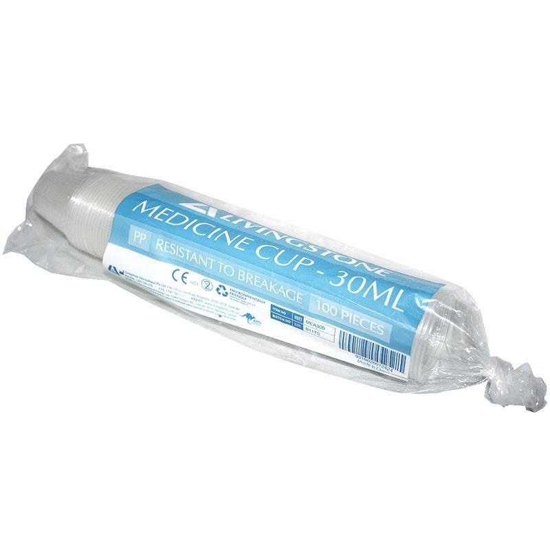 Buy Livingstone Medicine Measure Cup Polypropylene Graduated 30mL 100 ...