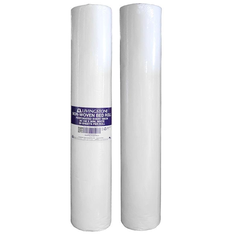 Buy Livingstone Draw Sheet Waterproof 80cm x 90m 50 Sheets/Roll online ...