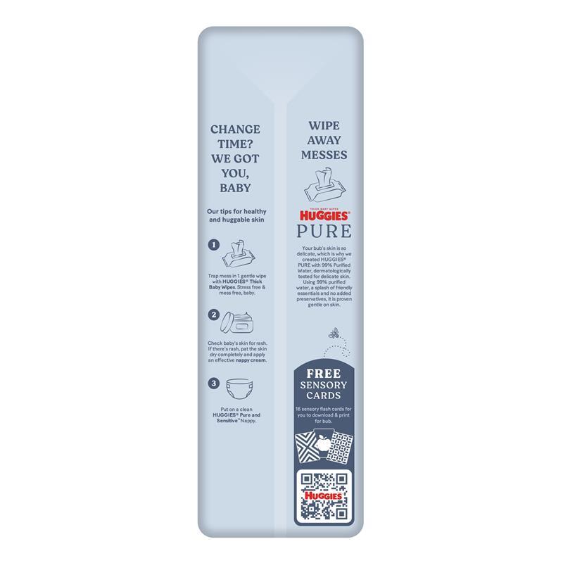 Buy Huggies Pure and Sensitive Nappies Size 1 (Up To 5Kg) 86 Pack ...