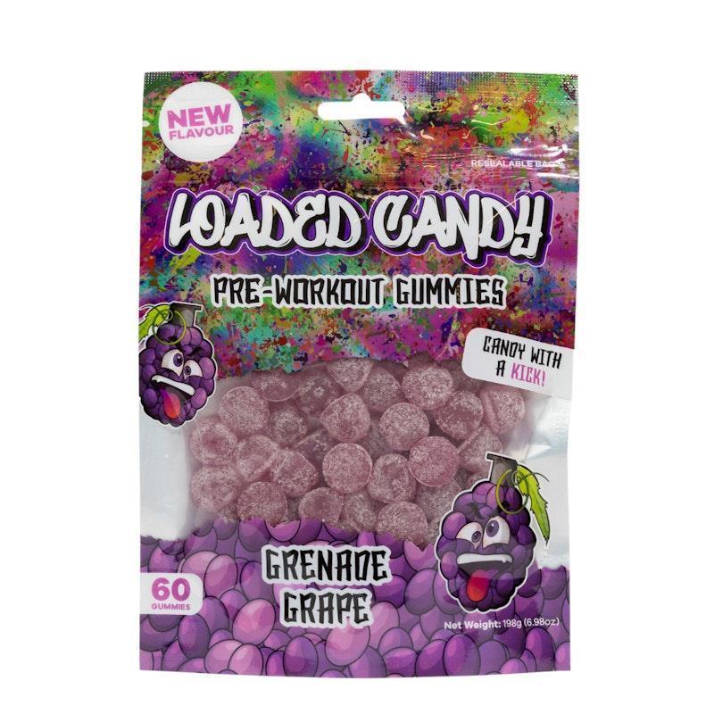 Buy Loaded Candy Pre-Workout Gummies Grenade Grape online at Chemist ...
