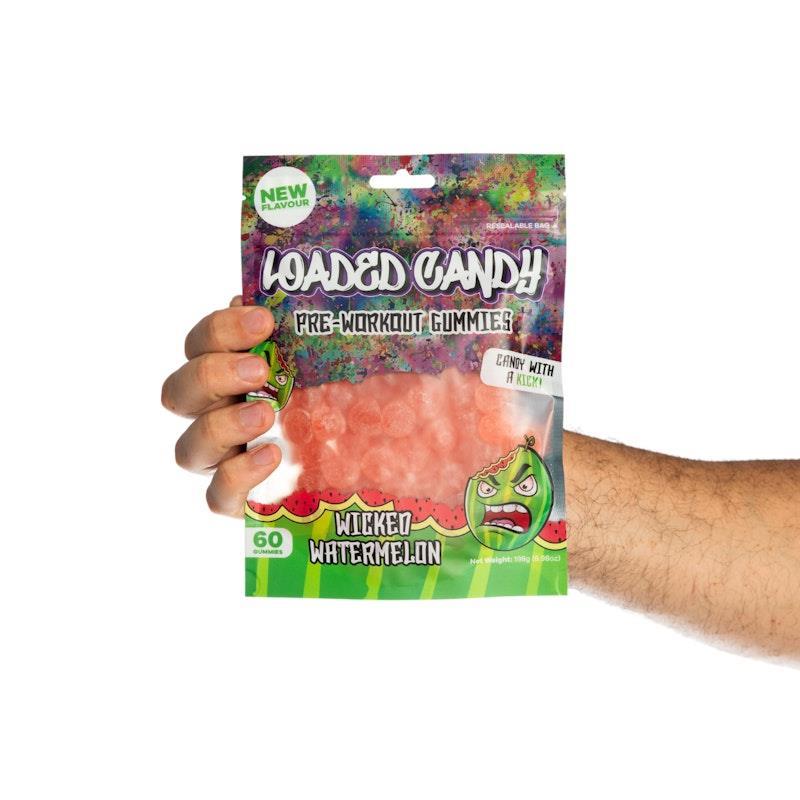 Buy Loaded Candy Pre-Workout Gummies Wicked Watermelon online at ...