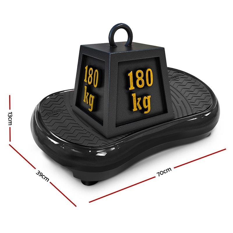 Buy Everfit Vibration Machine Platform Vibrator Resistance Rope Black ...