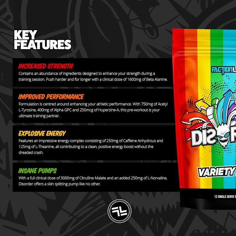 Buy Faction Labs Disorder Original - Variety Pack 12 Sachets online at ...