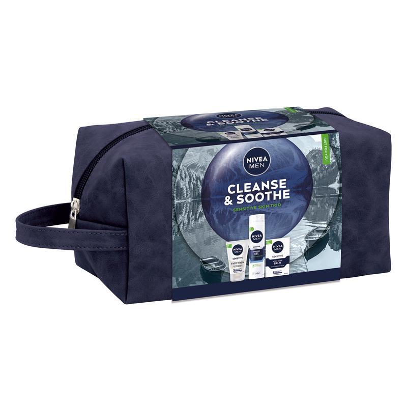 Buy NIVEA Men Cleanse & Soothe - Sensitive Skin Trio Gift Bag 2025 ...