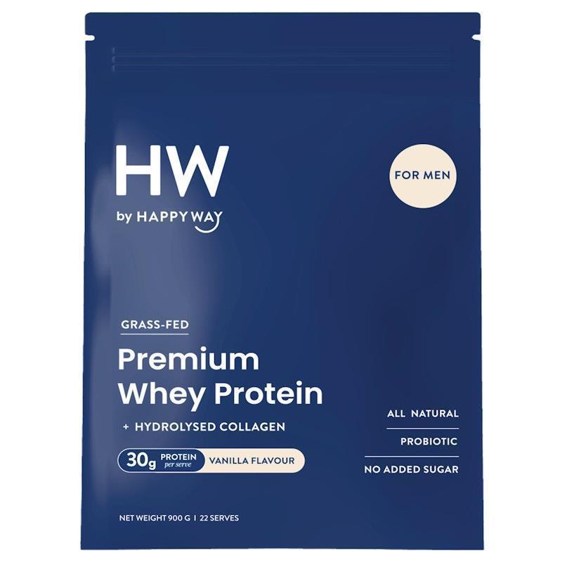 Buy Happy Way Men's Vanilla Whey Protein Powder 900g online at Chemist ...