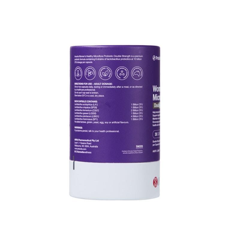 Buy ARRAVITE Women's Healthy Microflora Probiotics Double Strength 30 ...