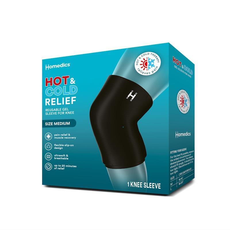 Buy Homedics Hot & Cold Relief Re-usable Gel Sleeve for Knee 6 Pack ...