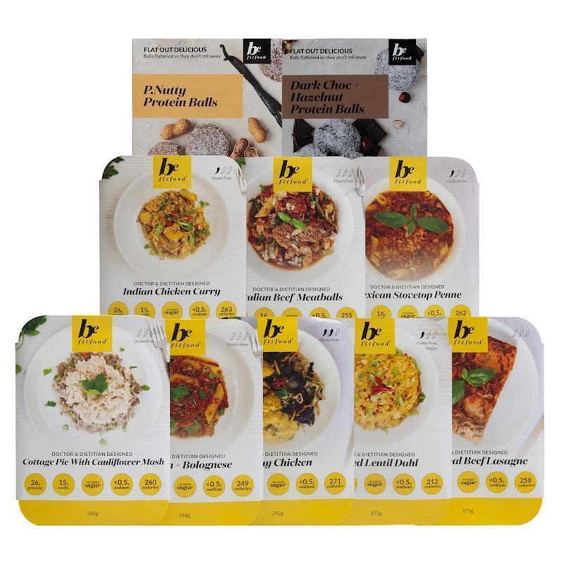 Buy Be Fit Food 10 Meal + 14 Snack Bundle online at Chemist Warehouse