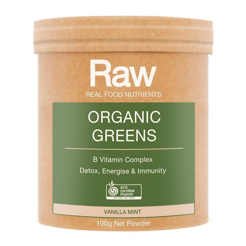 Buy Raw Real Food Nutrients Organic Greens 100g online at Chemist Warehouse