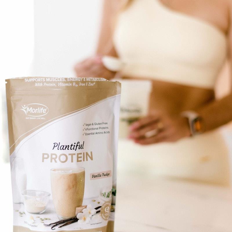 Buy Morlife Plantiful Protein - Vanilla Fudge 440g online at Chemist ...