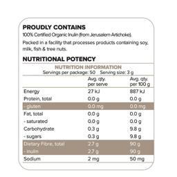 Buy Morlife Inulin Powder Certified Organic 1kg online at Chemist Warehouse