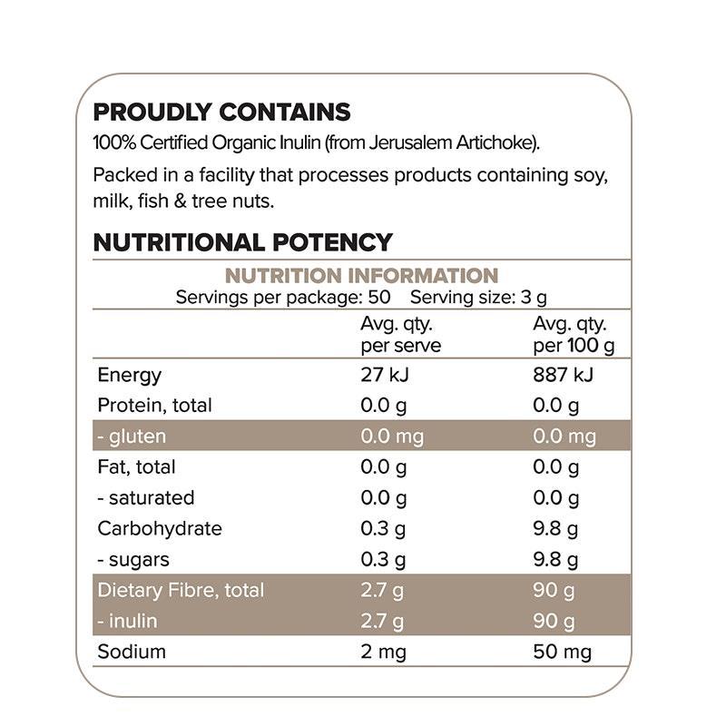 Buy Morlife Inulin Powder Certified Organic 1kg online at Chemist Warehouse