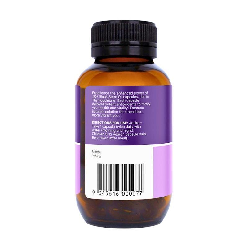 Buy Hab Shifa TQ+ Ultra Strength Black Seed Oil 120 Capsules 1 Pack ...