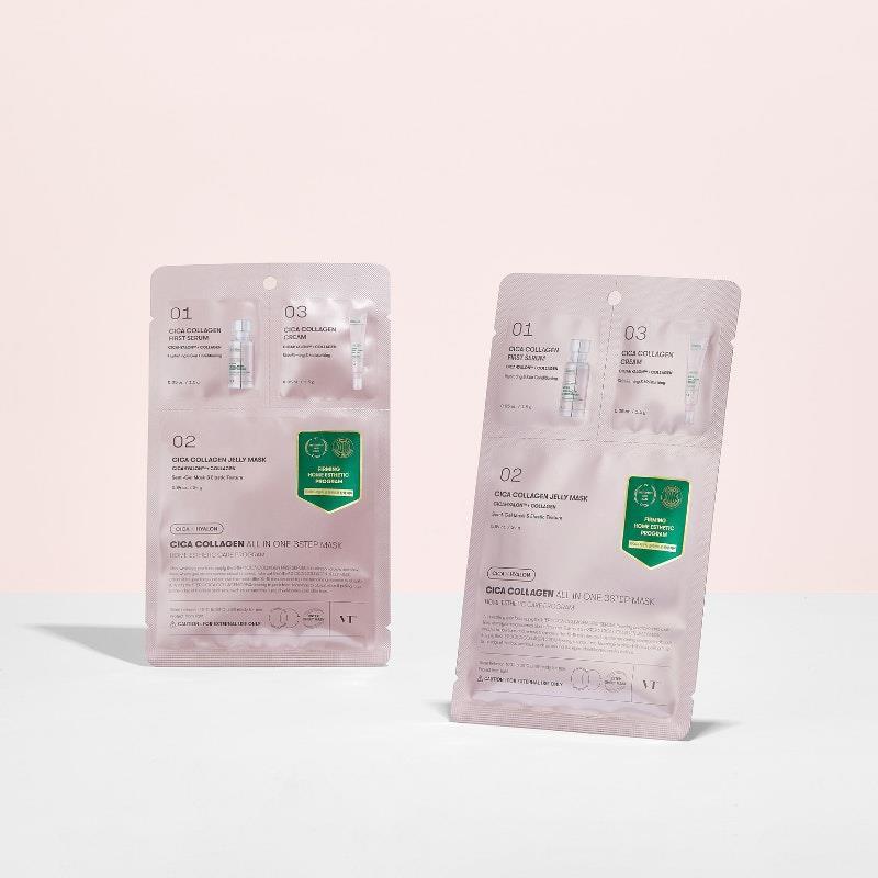 Buy VT Cosmetics Cica Collagen All In One 3 Step Mask (5pcs) Bundle ...