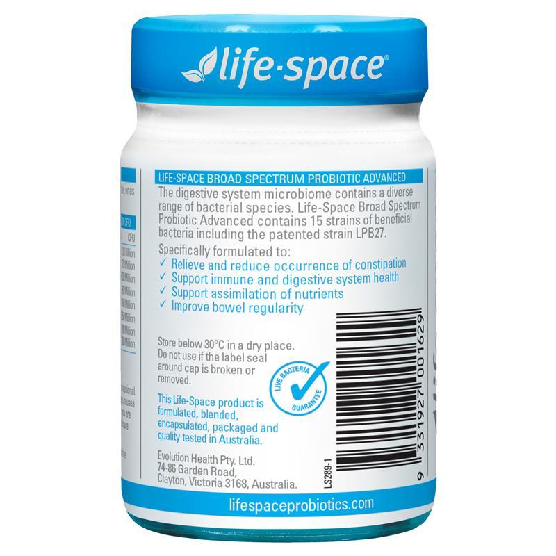 Buy Life-Space Broad Spectrum Probiotic Advance 60 Capsules online at ...