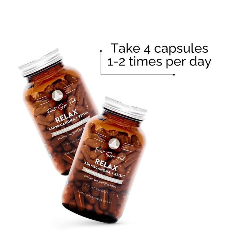 Buy Forest Super Foods Relax Whole Food Supplement 120 Capsules online ...