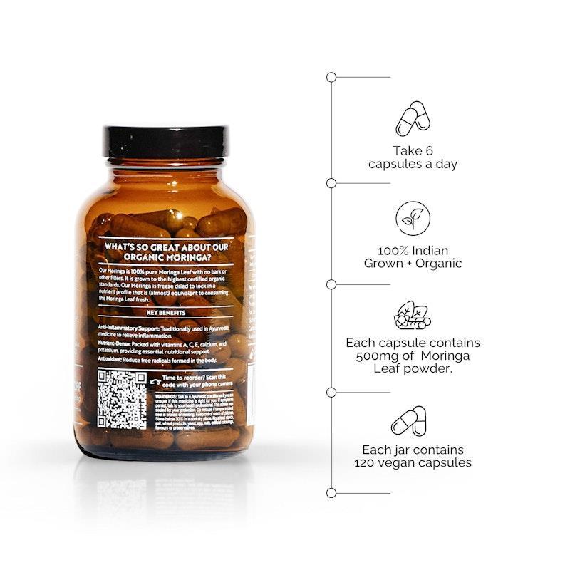 Buy Forest Super Foods Pure Organic Moringa 120 Capsules online at ...