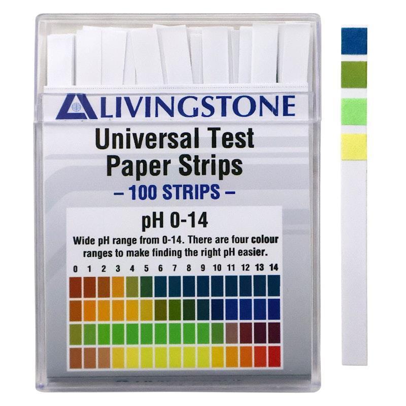 Buy Livingstone Universal pH Indicator Strips Litmus Paper with Colour ...