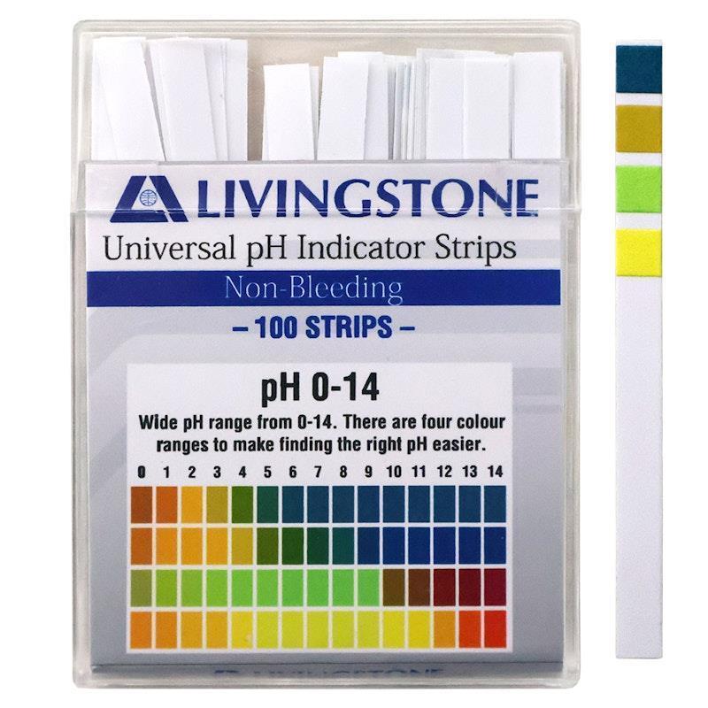 Buy Livingstone Universal pH Indicator Strips Litmus Paper with Colour ...