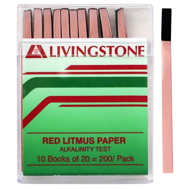 Buy Livingstone Litmus Paper Red Alkalinity 200 Tests/Pack online at ...