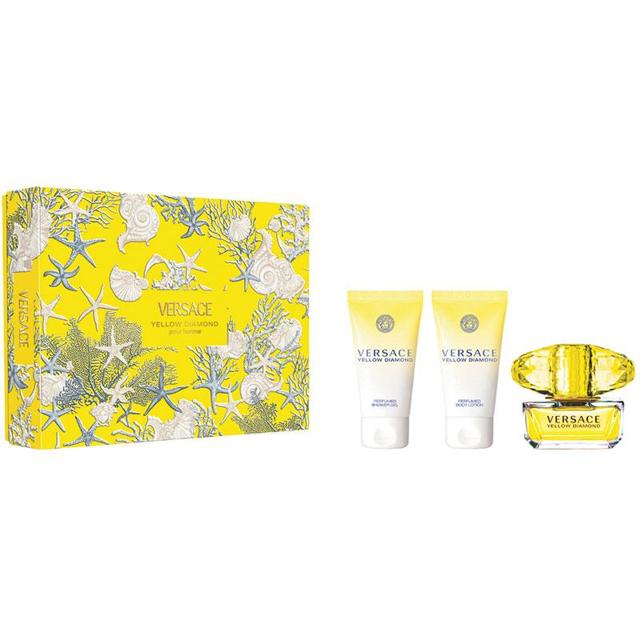 Buy Versace Yellow Diamond Eau de Toilette 50ml + Shower Gel + Body ...
