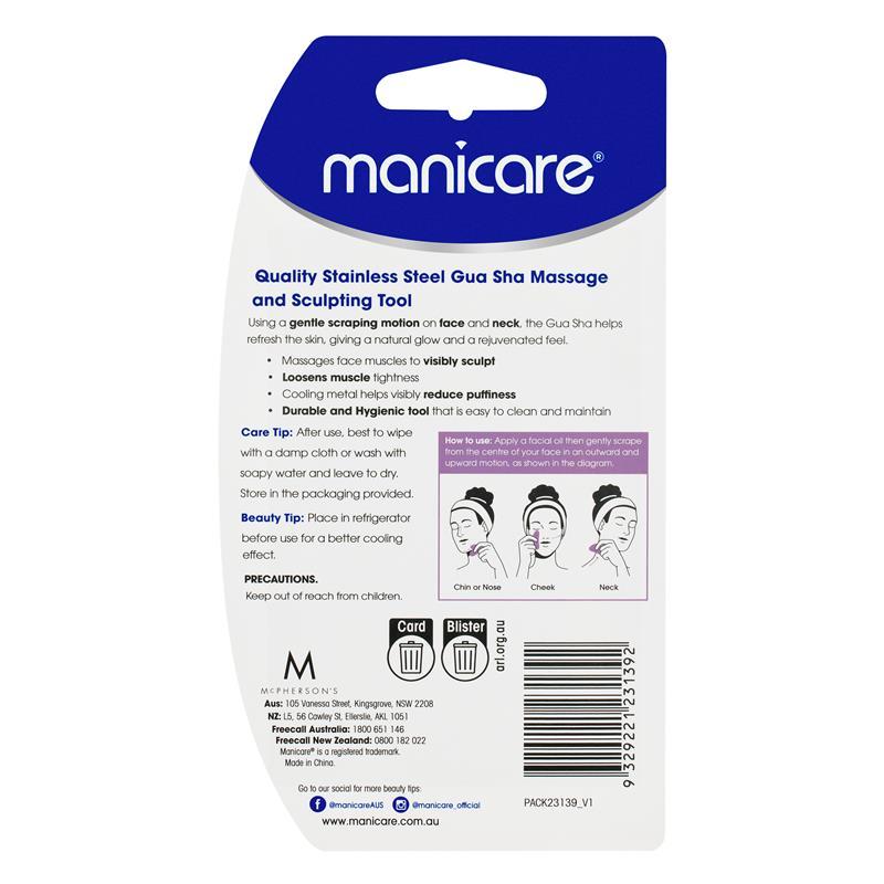 Buy Manicare Stainless Steel Gua Sha online at Chemist Warehouse
