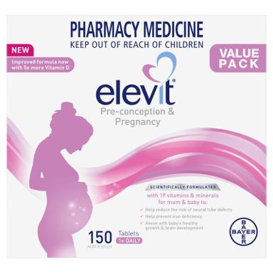 Buy Elevit Pre-conception & Pregnancy 150 Tablets Exclusive Size online ...
