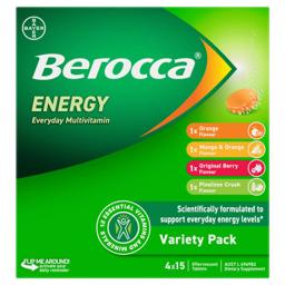 Buy Berocca Energy 60 Effervescent Tablets 4 x 15 Variety Exclusive ...