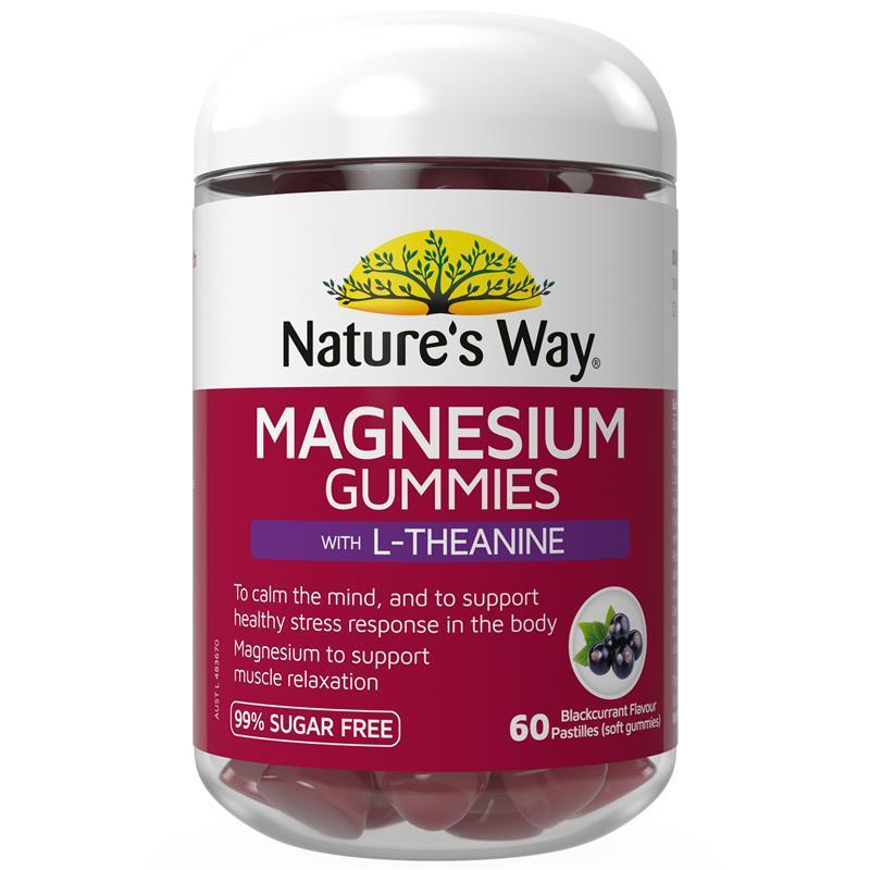 Buy Nature's Way Gummies Magnesium with L-Theanine 60 Gummies online at ...
