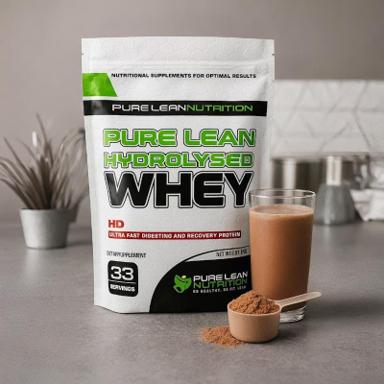 Buy Pure Lean Nutrition Hydrolysed Whey Protein Powder - Chocolate 1Kg ...