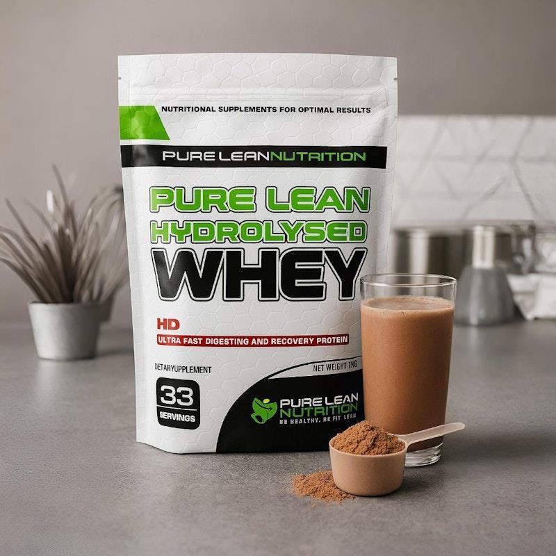 Buy Pure Lean Nutrition Hydrolysed Whey Protein Powder - Chocolate 1Kg ...