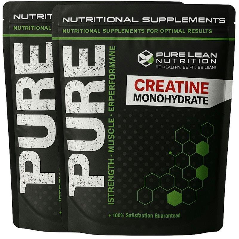 Buy Pure Lean Nutrition Creatine Monohydrate Powder 1 Kg 2 Pack online ...