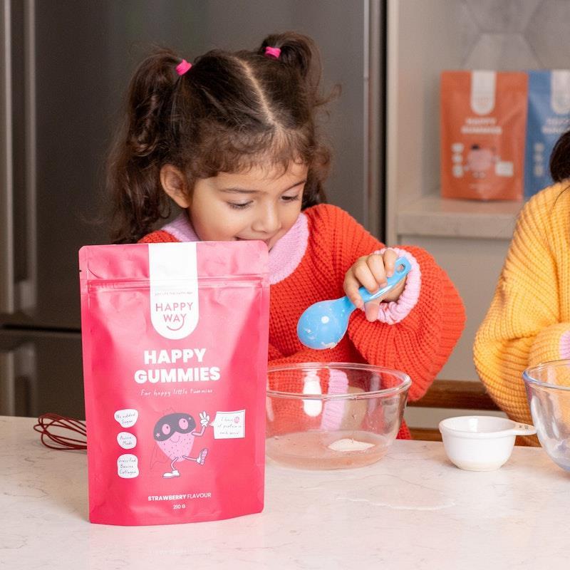 Buy Happy Way Strawberry Flavour Happy Gummies Mix 210g online at ...