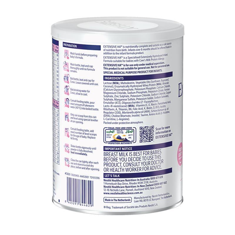 Buy Nestle Extensive HA Allergy Infant Formula From Birth 400g online ...