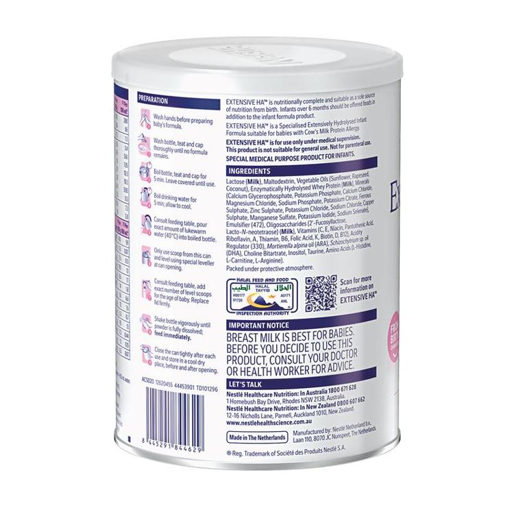 Buy Nestle Extensive HA Allergy Infant Formula From Birth 400g online ...