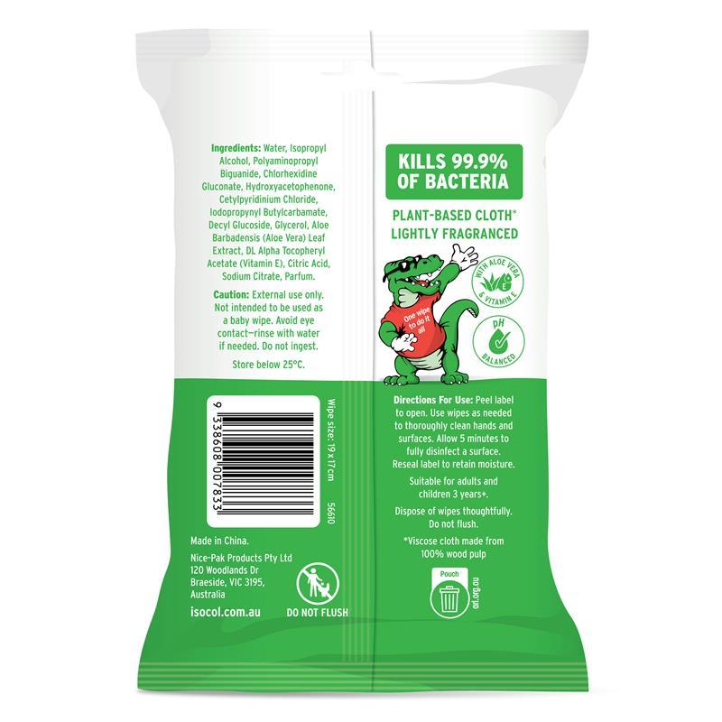 Buy Isocol Hand & Surface Wipes 15 Pack online at Chemist Warehouse
